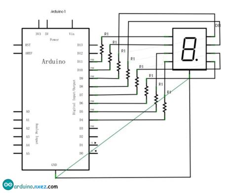 arduino 让数码管显示数字 arduino 实验室