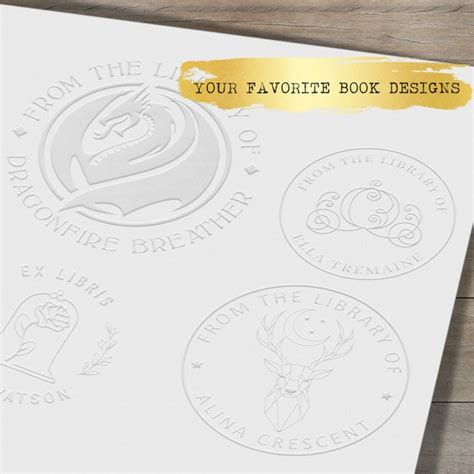 Custom Book Embosser For You To Personalize Library Books Etsy
