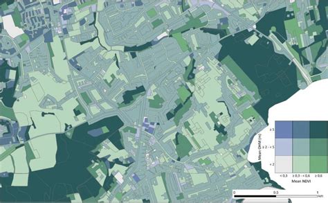 Bivariate Choropleth Map Showing The Mean Spatial And Temporal NDVI