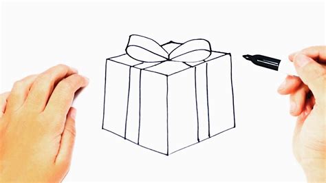 Como Dibujar Un Regalo O Paquete De Regalo Youtube