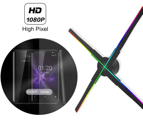 Proyector De Holograma D De Cm Led Luces D Ventilador De