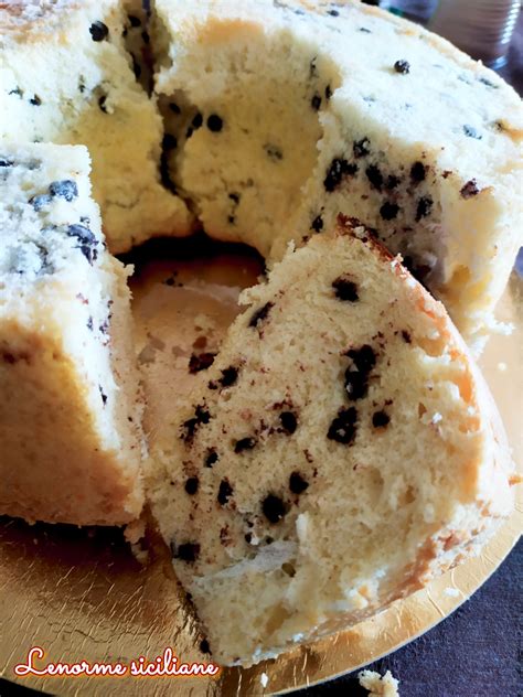 Chiffon Cake Con Gocce Di Cioccolato LEnormeSiciliane