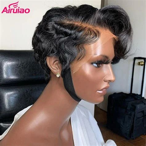 Perruque Bob Lace Front Wig Naturelle Brésilienne Remy Cheveux Courts