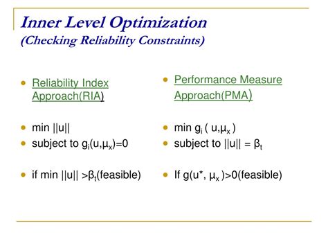 ppt reliability based design optimization powerpoint presentation id 9457816