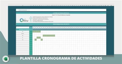 Plantilla Cronograma De Actividades En Excel 2024