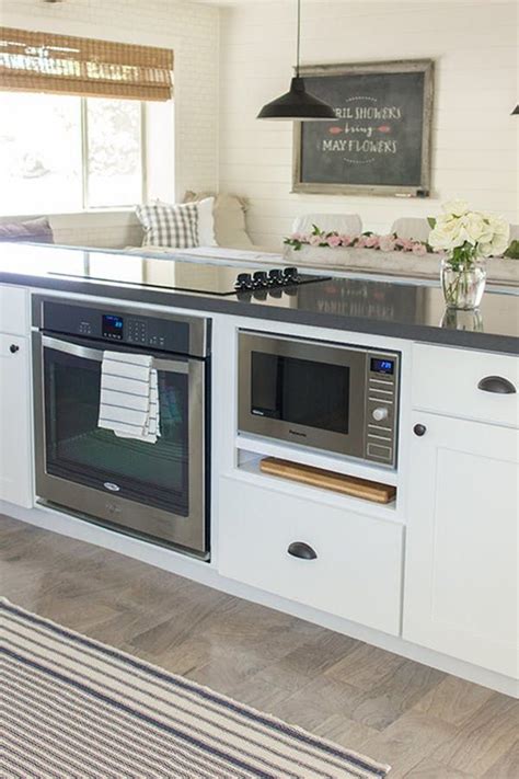 Appliance Arrangement Range Gas Oven And Microwave All On The