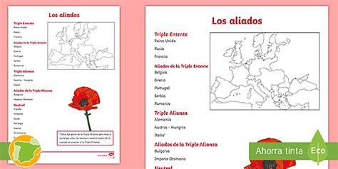 Ficha Los Aliados En La Primera Guerra Mundial Twinkl