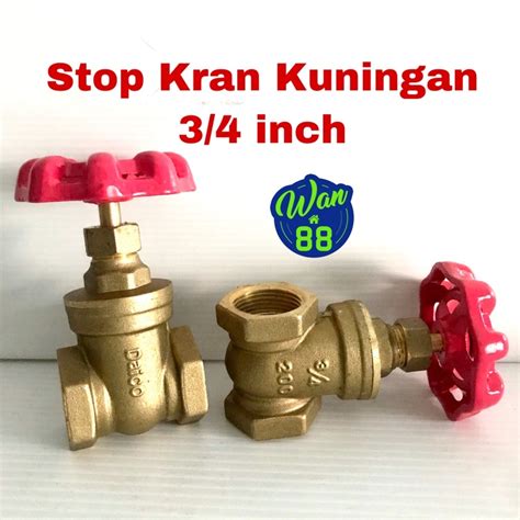 Jual Gate Valve Stop Kran Daico Kuningan Shopee Indonesia