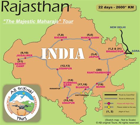 Tourist Map Of Rajasthan A Guide To Explore The Royal State Map Of