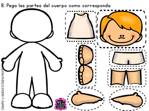 Pin De Pachoca En Lael Partes Del Cuerpo Preescolar Actividades Para