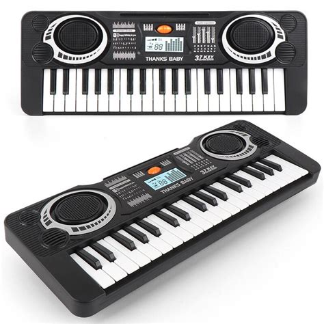 Crianças piano elétrico órgão 37 teclas de música teclado eletrônico