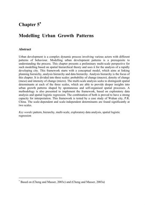 pdf chapter 5 modelling urban growth patterns dokumen tips