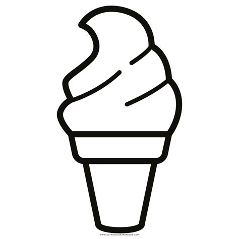 Ice Cream Cone Coloring Page Ultra Coloring Pages
