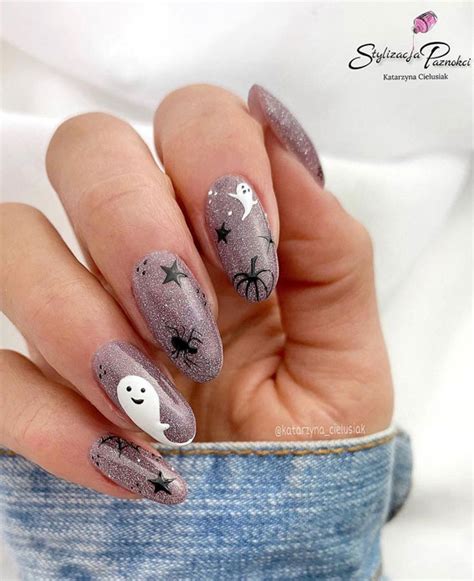Cute Spooky Halloween Nail Ideas Acrylic Spooky Nails Fab Mood