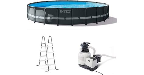 Intex 26333EH 20 X 48 Round Ultra XTR Frame Swimming Pool Set With