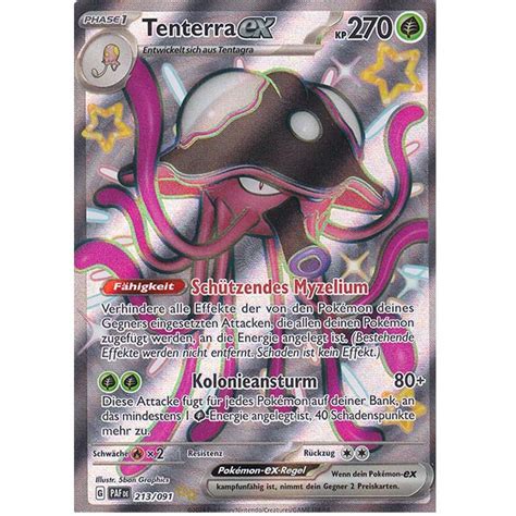 Tenterra Ex PAF 213 091 Shiny Full Art Deutsch HolonCardshop