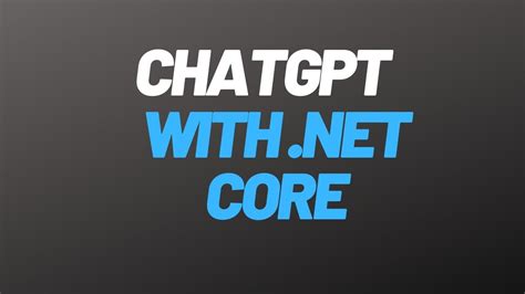 Chatgpt With Dotnet Create Your Own Chatgpt Server With Net Core