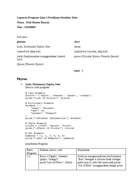 quiz struktur data pdf pointer computer programming queue abstract data type