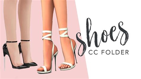 FEMALE SHOES CC FOLDER SIMS 4 100 ITEMS FEMALE SHOES CC MODS FREE