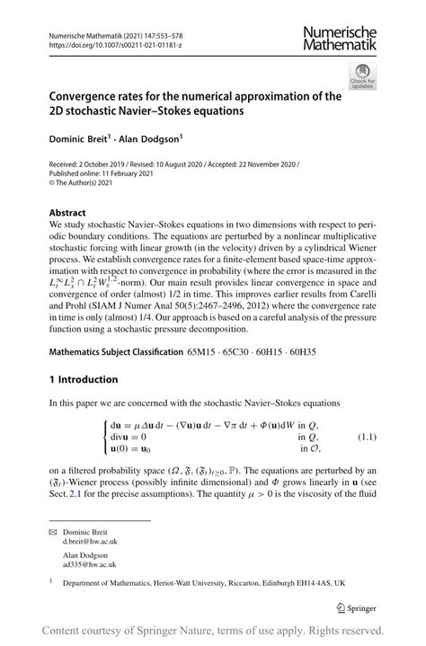 pdf convergence rates for the numerical approximation of the 2d stochastic navier stokes equations