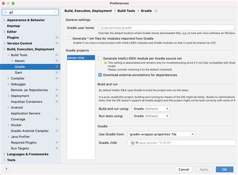 Gradle Settings JetBrains Guide