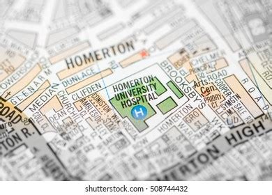 Homerton University Hospital London Uk Map Stock Photo 508744432