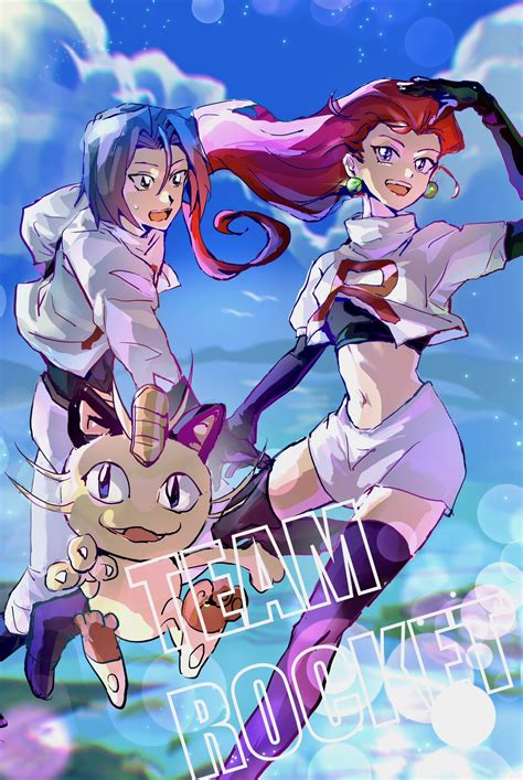 Jessie James And Meowth Pokemon And 2 More Drawn By Sherryyou