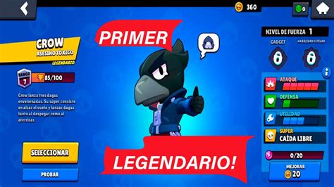 Mi Primer Legendario Brawl Star YouTube