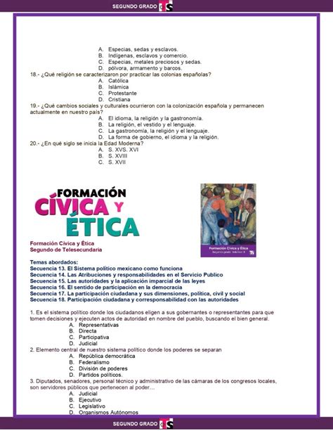 Exámenes 2 de Telesecundaria Paquete Ciclo Completo PLAN 2017