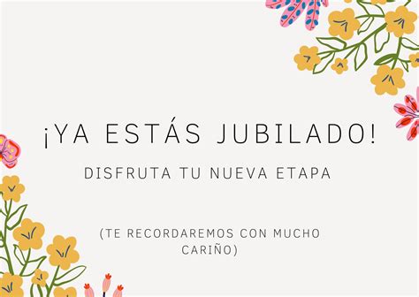 Tarjetas de Jubilación preciosas para regalar este 2024