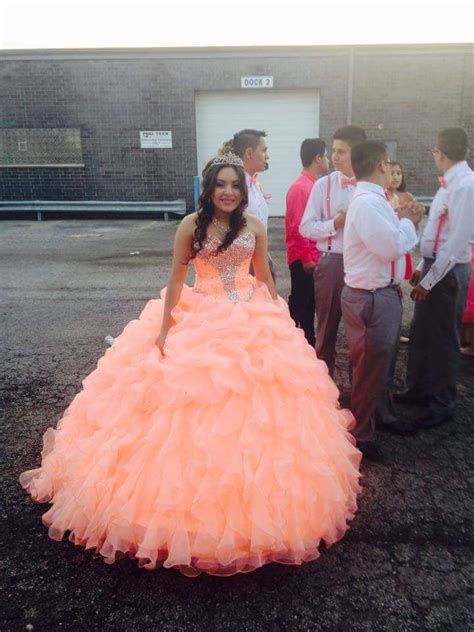27 Affordable Light Coral Quinceanera Dresses A 152