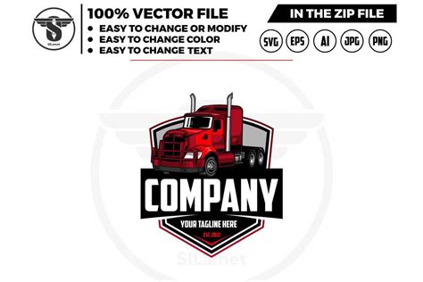 Trucking Logo Truck Trailer Logo Graphic By SlLametDesigns Creative