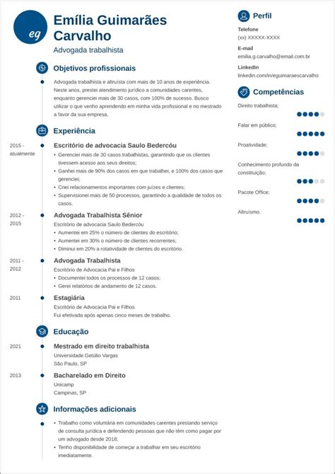 Modelos De Curr Culo Simples Para Preencher Em Pdf