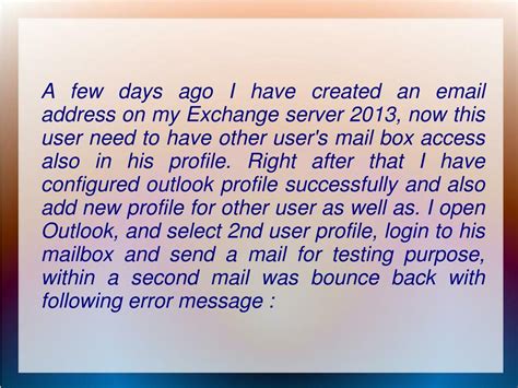 PPT This Message Could Not Be Sent Error 0x80070005 00000000