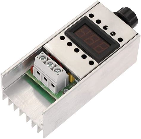 Amazon fr Contrôleur de tension CA 220V 4000W Voltmètre Régulateur de