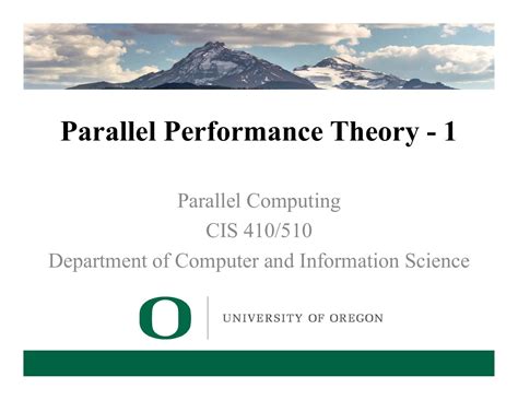 3 parallel performance theory 1