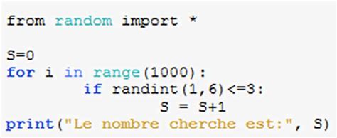 Modéliser un tirage sur Python 2nde Exercice Mathématiques Kartable