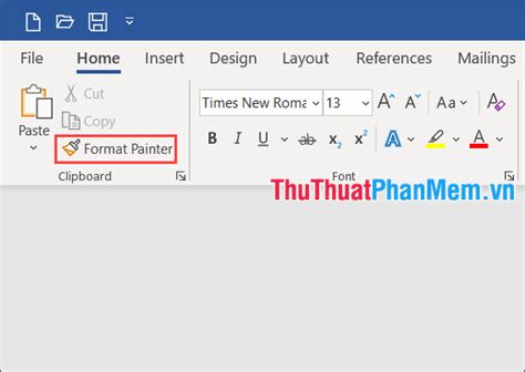 Cách sử dụng Format Painter để sao chép định dạng văn bản trong Word Excel