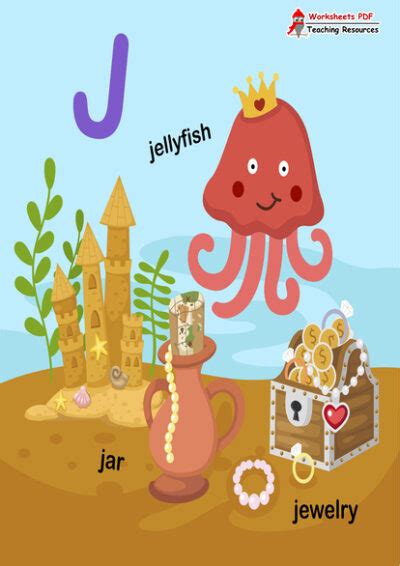Letter J Worksheets PDF Recognize Trace Print