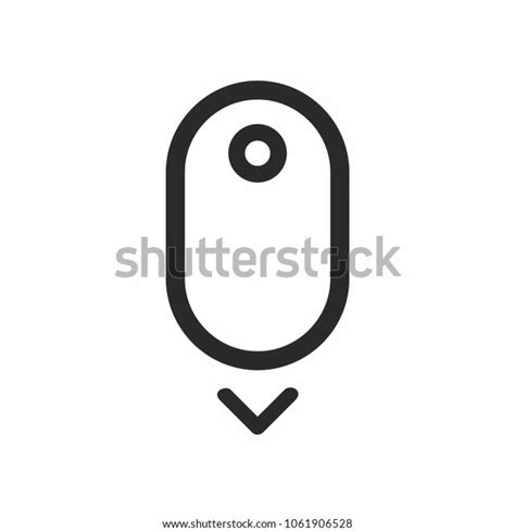Scroll Down Computer Mouse Icon Vector Stock Vector Royalty Free
