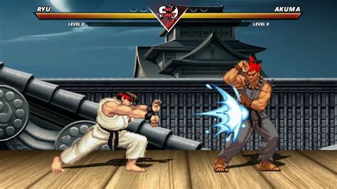 RYU Vs AKUMA Highest Level Incredible Epic Fight YouTube