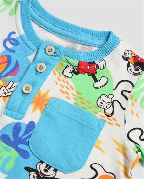 Macaquinho bebê Mickey Mouse branco Gerando Falcões Disney FANLAB