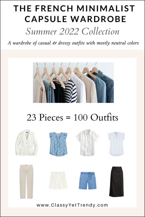 Sneak Peek Of The French Minimalist Summer Capsule Wardrobe