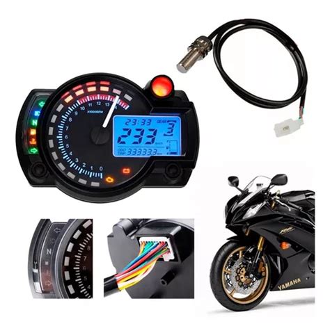 Velocimetro Tablero Moto Odometro Digital Lcd De Colores