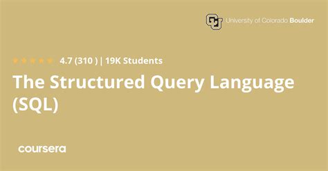 the structured query language sql coursya