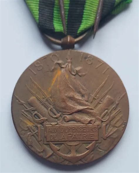 FRANCE MEDAILLE COMMEMORATIVE De La Guerre De 1870 1871 EUR 10 00