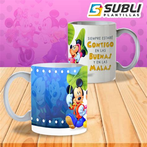 Plantillas Para Sublimar Tazas De Mickey Y Minnie Amor