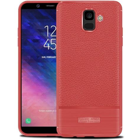 Rugged Armordeksel Samsung Galaxy A6 2018 SM A600F RØD Elkjøp