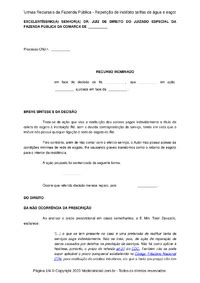 Modelo Recurso Inominado às Turmas Recursais da Fazenda Pública