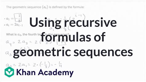 recursive formula for geometric sequence identitylader